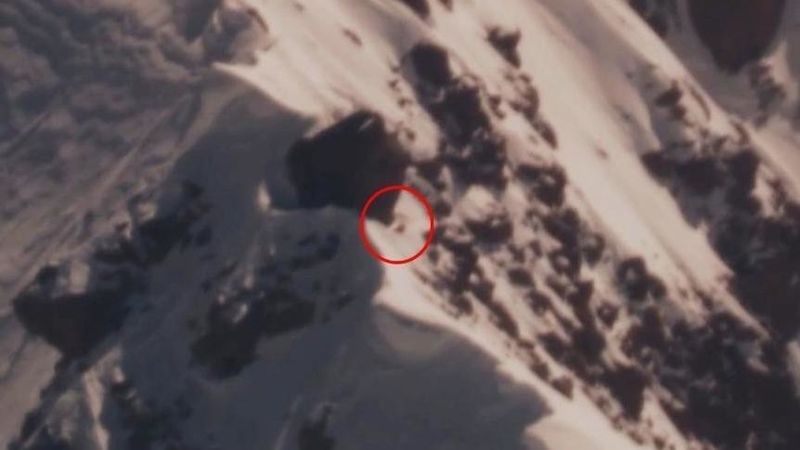 "After examining area, no signs of life were found at location of ...