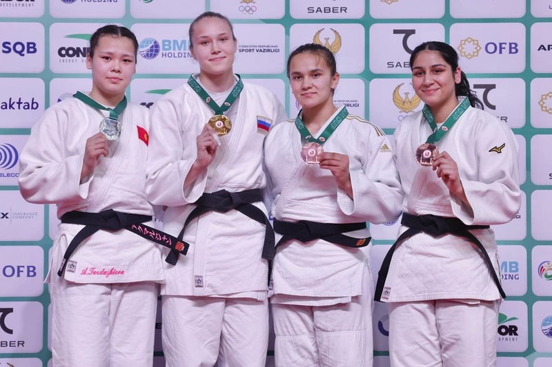 Kyrgyzstani judokas win two silver medals at Asian Cup in Tashkent ...