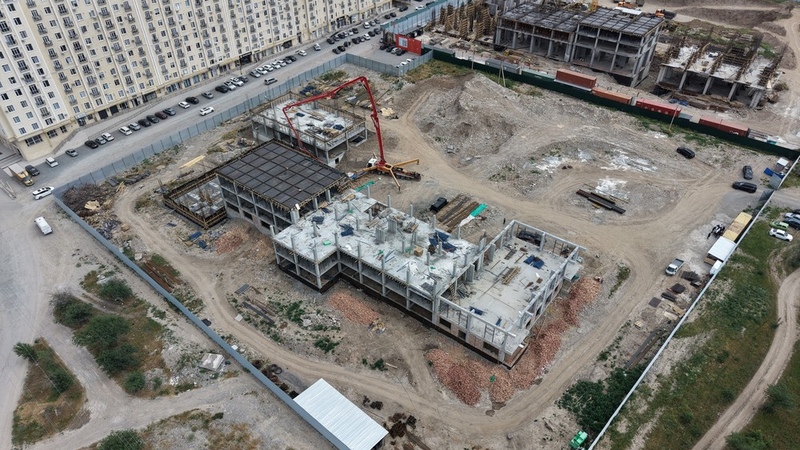 New school under construction in Bishkek's southern planning zone ...
